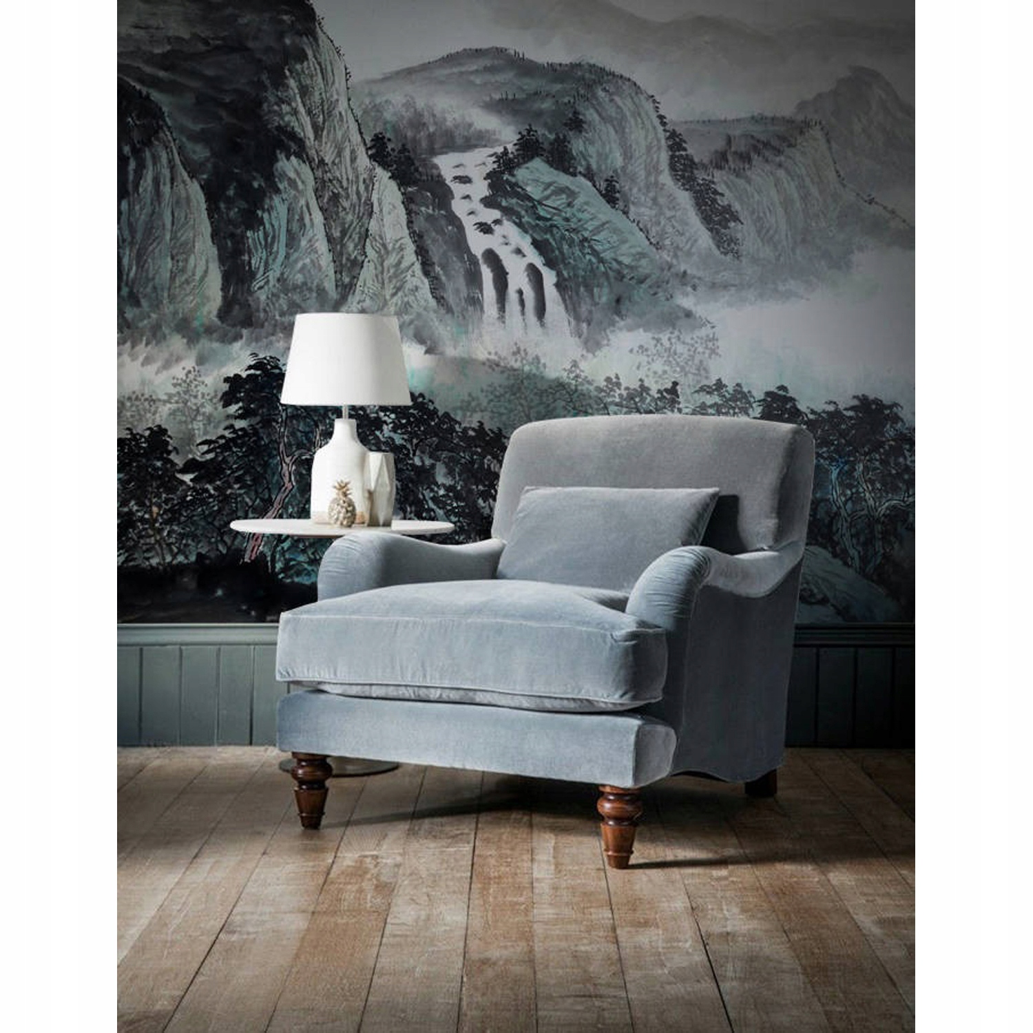 Tapeta ścienna Czarno-białe piękne góry 312x219 cm (pl-fm-312x219-Br-33 ...