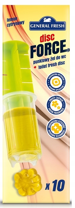 Krążek żelowy do WC General Fresh cytrynowy 60 ml (5900785170606 ...