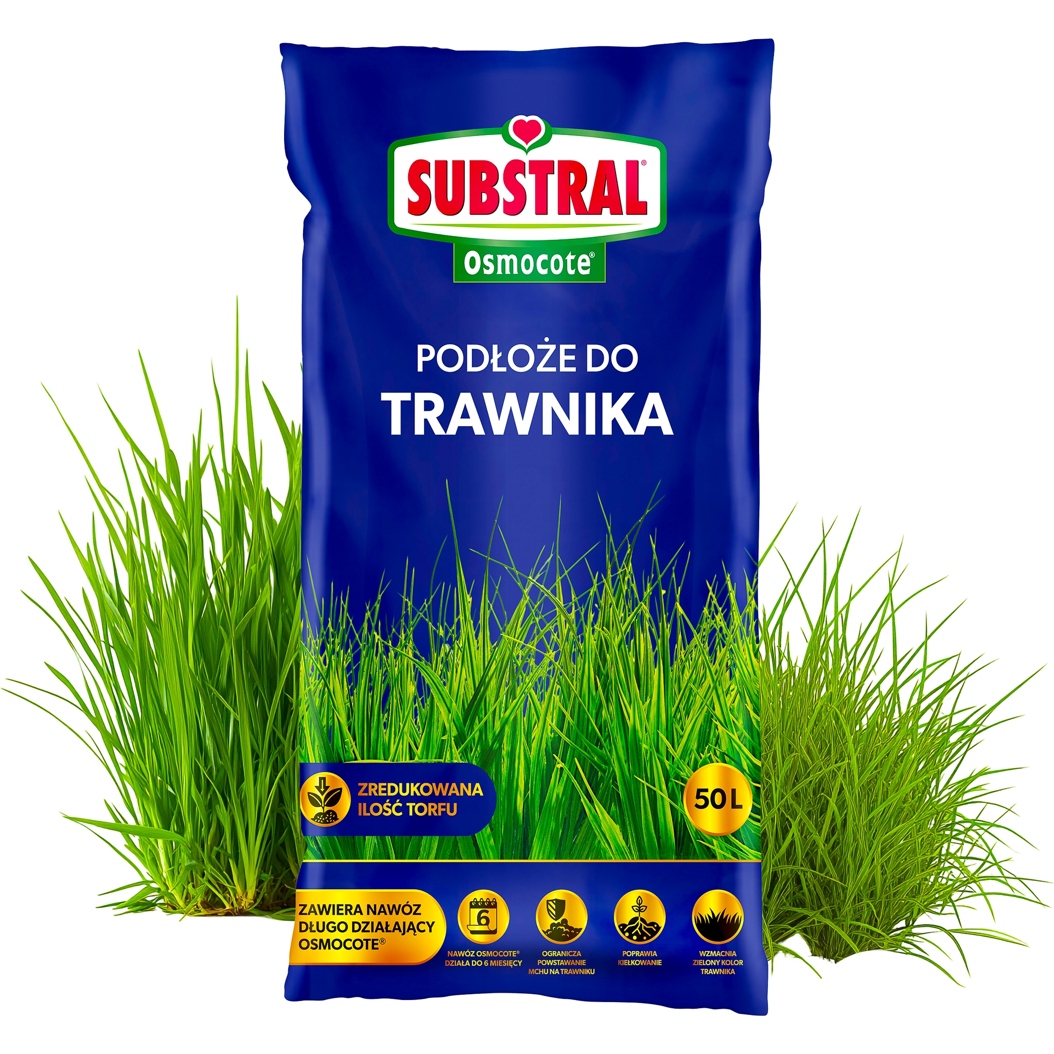 SUBSTRAL OSMOCOTE PODŁOŻE DO TRAWNIKA 50L GOTOWE Z NAWOZEM DŁUGODZIAŁAJĄCYM (5906992573377 ...