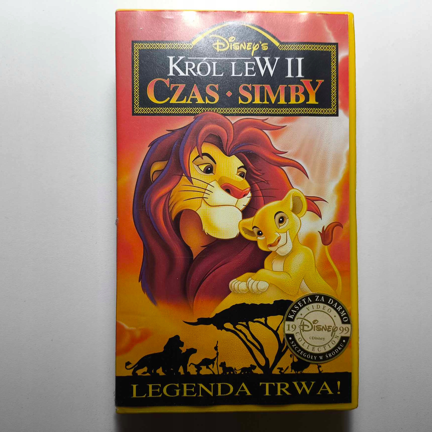 KRÓL LEW II CZAS SIMBY VHS kaseta wideo 16385142575 - Sklepy, Opinie ...