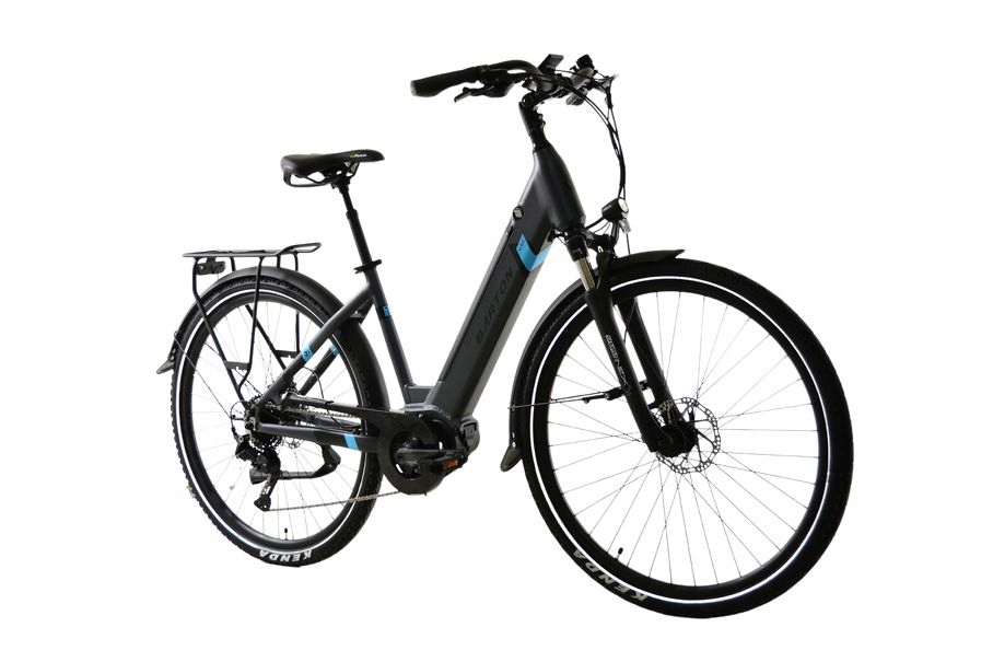 Rower elektryczny Barton M-60 17 cali szary 250 W tarczowe hydrauliczne ...