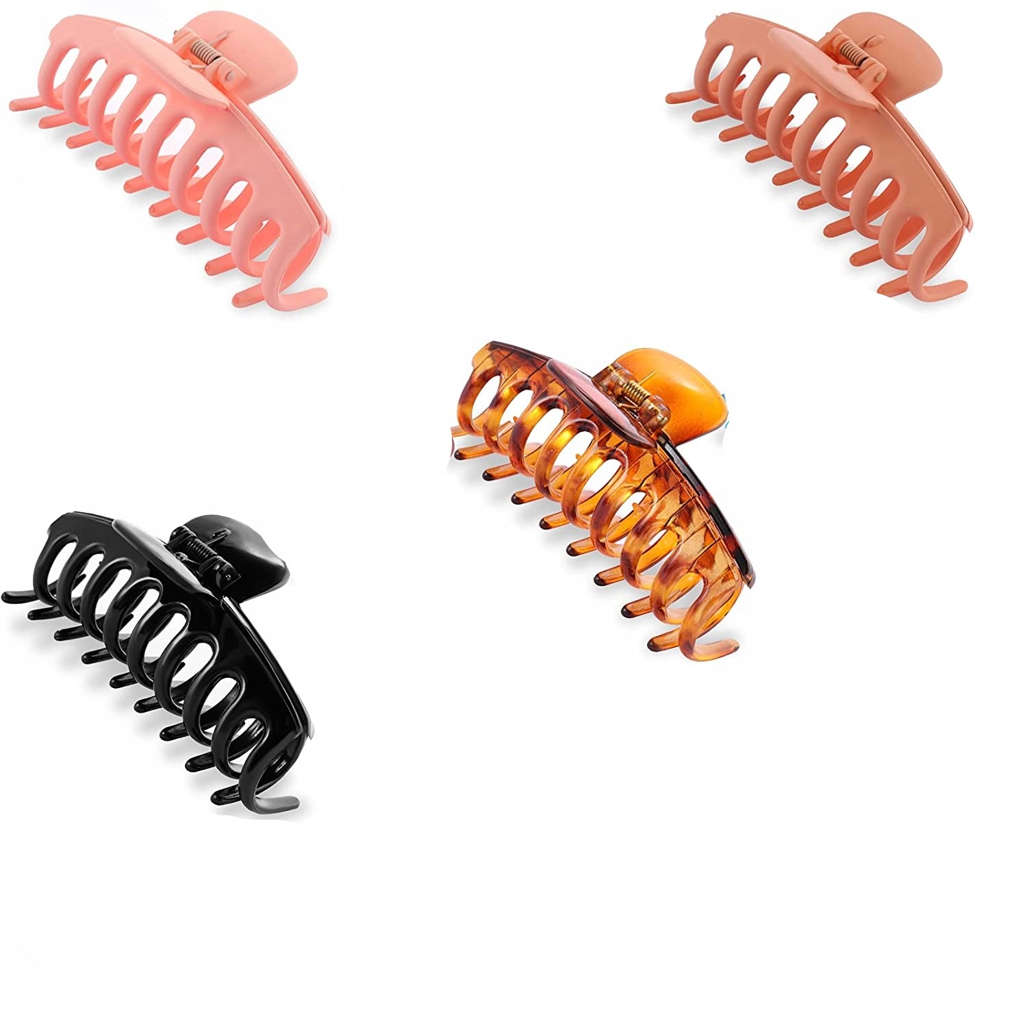 SPINKA DO WŁOSÓW szczęka KLAMRA duża 4szt ZESTAW • Cena, Opinie - Allegro