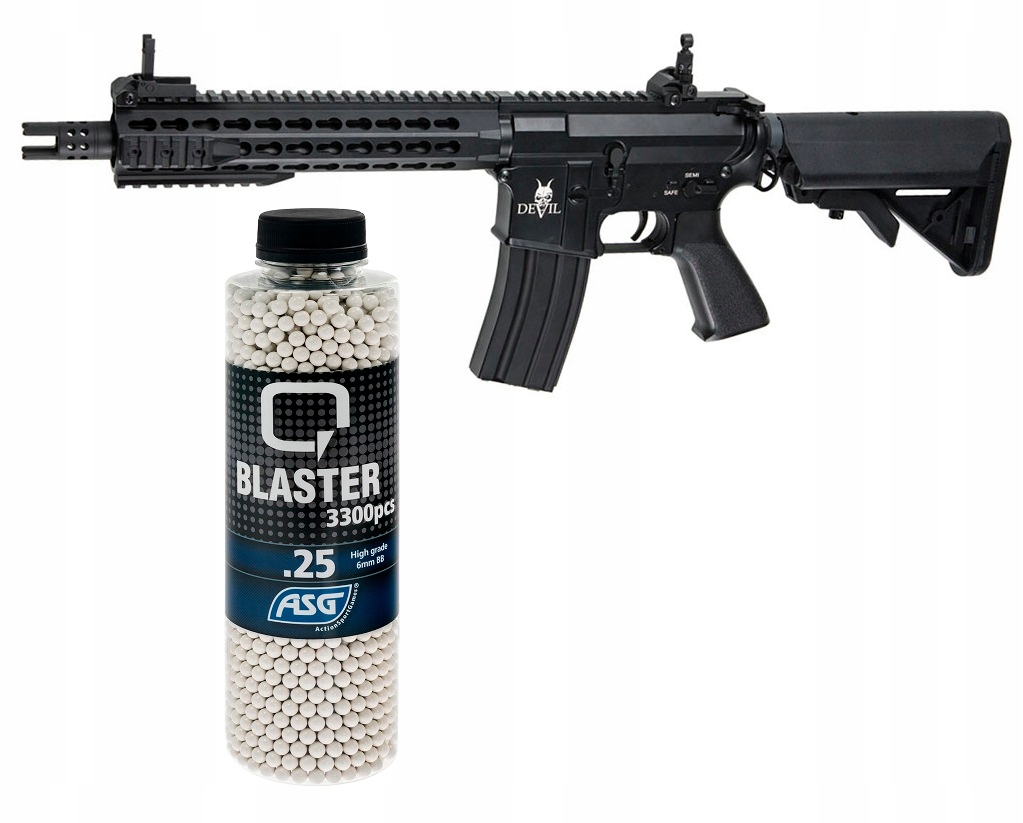 Karabin AEG ASG M15 Devil Carbine 10 ZESTAW KULKI - 5707843062503 ...