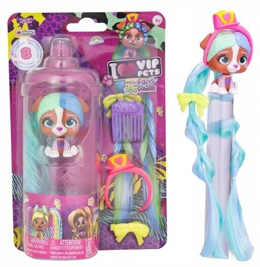 VIP PETS MINI FANS BOW POWER S5 LALKA PIESEK FIGURKA Długie Włosy LUNA ...