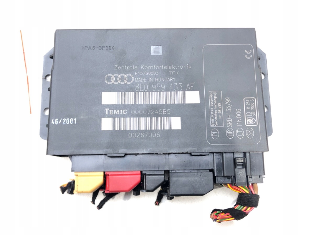 MODUŁ KOMFORTU AUDI A4 B6 00-05 2.5TDI 8E0959433AF MODUŁ KOMFORTU AUDI ...