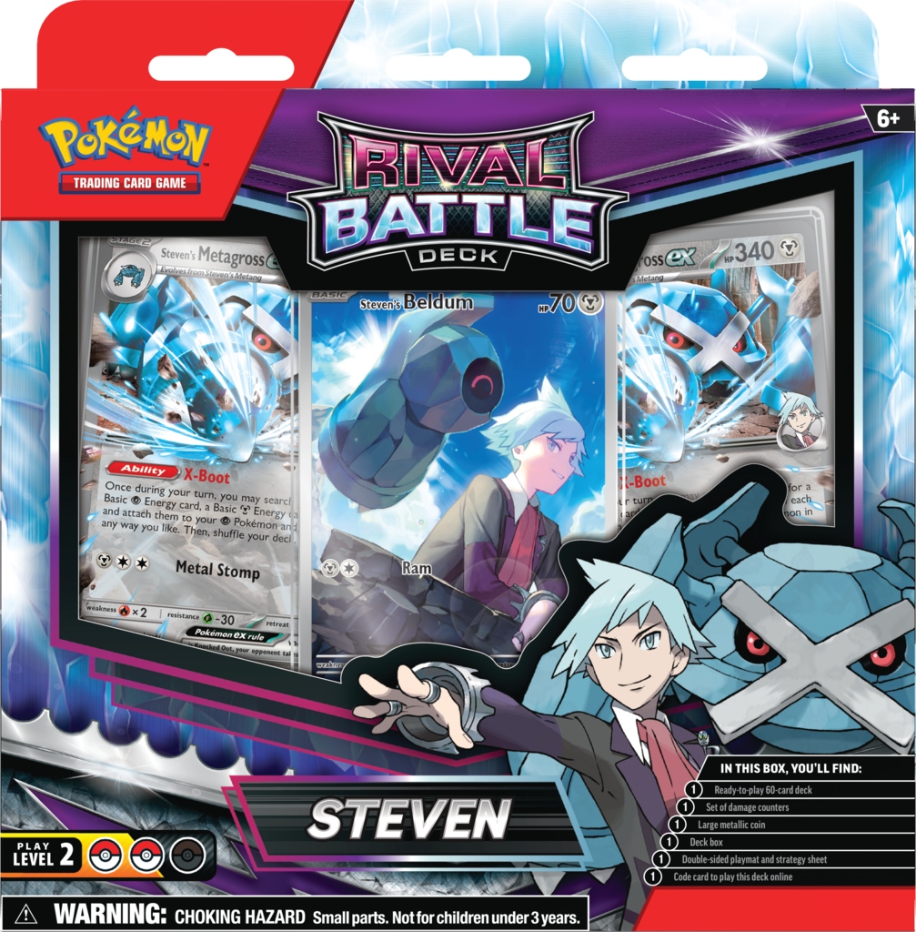 Pokemon TCG: Rival Battle Deck - Steven - Stan: Nowy 89.88PLN - Sklepy ...