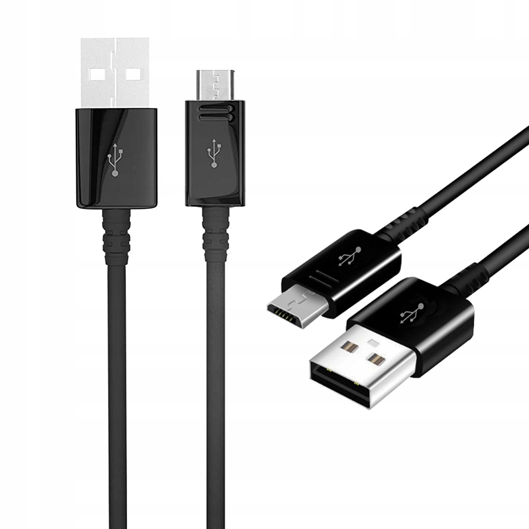 Kabel Samsung USB - microUSB typ B 1,5 m czarny • Cena, Opinie - Allegro