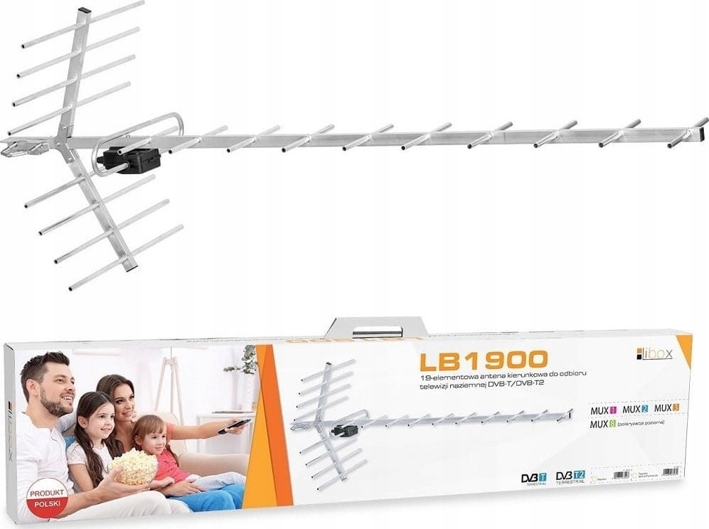 Antena RTV Libox Antena kierunkowa 19elementowa pasywna LB1900 LIBOX ...