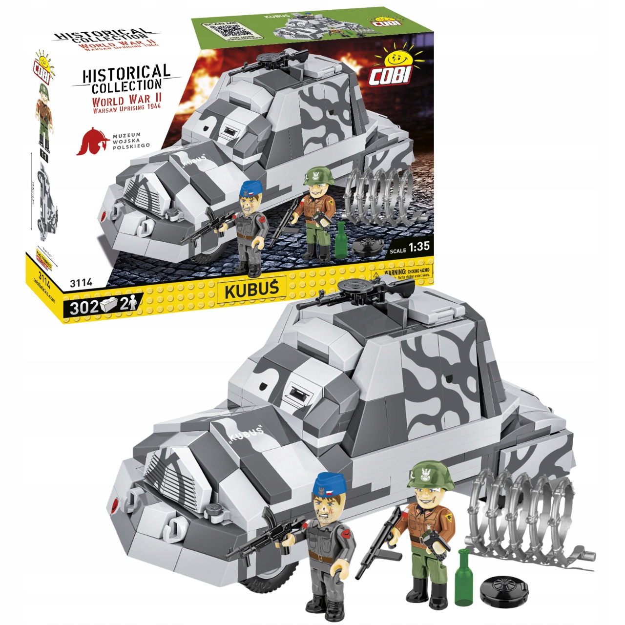 KLOCKI COBI 3114 samochód pancerny KUBUŚ WW2 302 El.Powstanie ... KLOCKI COBI 3114 samochód pancerny KUBUŚ WW2 302 El.Powstanie ...