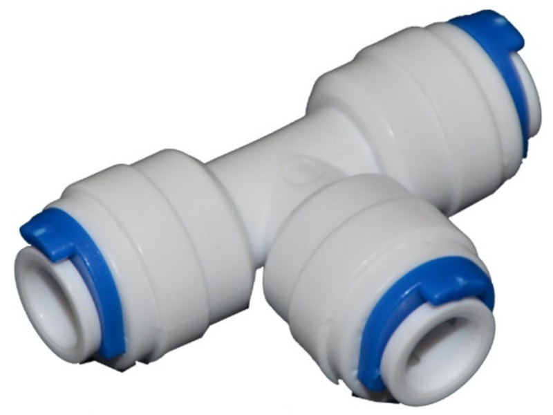 Trójnik 1/4x1/4x1/4 do wężyka RO osmoza QUT0404 Ustm (5907644310166) • Cena, Opinie • Pompy i ...