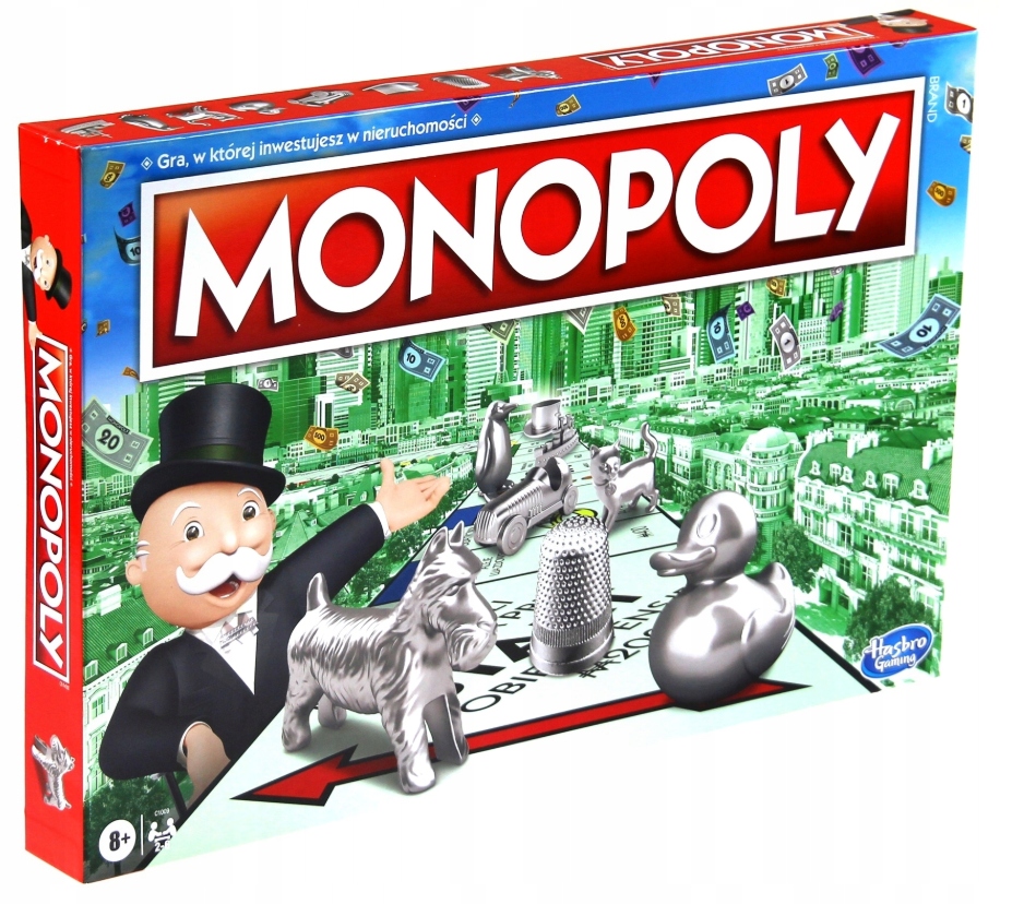 Gra planszowa Hasbro Monopoly Standard oryginalna wersja polska - Stan ...