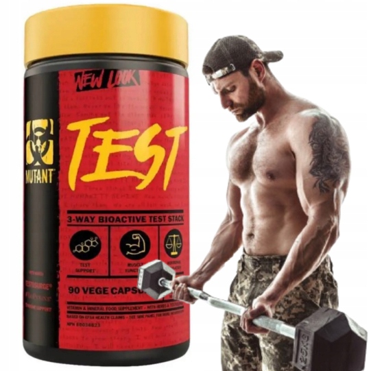 BOOSTER TESTOSTERONU LIBIDO siła moc ZMA PVL Mutant Test 90 kaps ...
