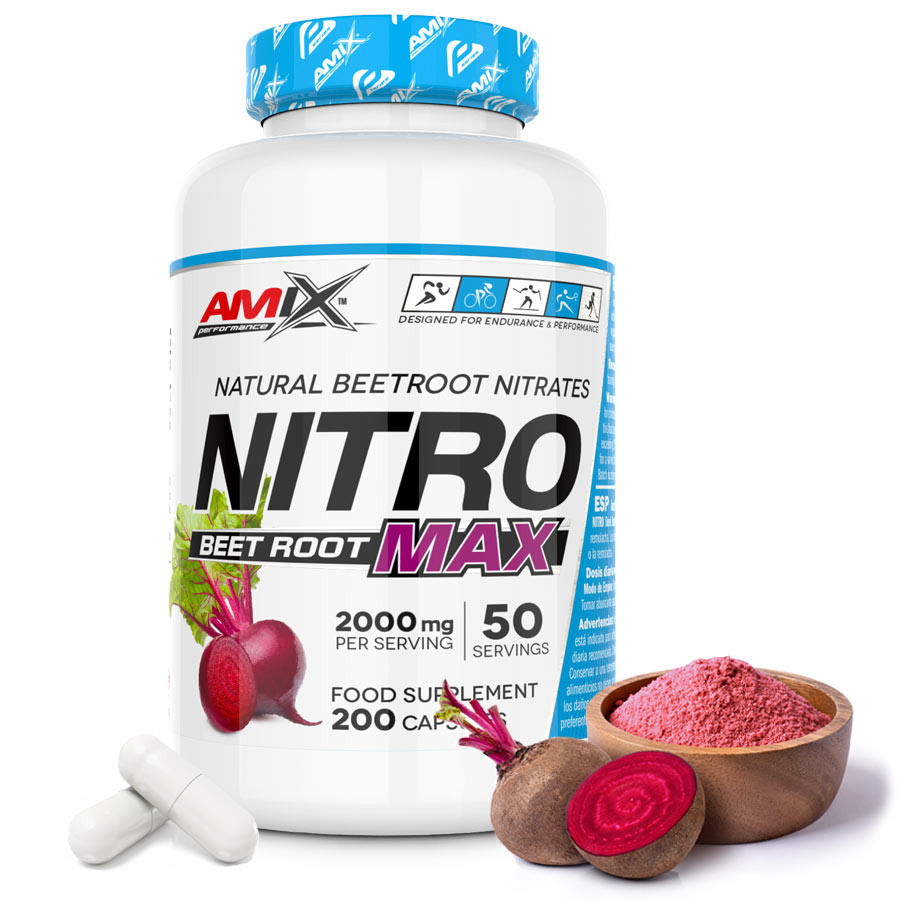 BEET ROOT NITRO Mega Pompa! Ekstrakt z buraków - 200 kapsułek - azotany ...