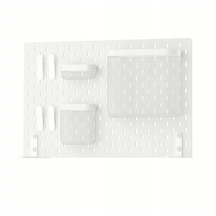 IKEA SKADIS Tablica perforowana kombinacja, biały, 56x37 cm • Cena ...