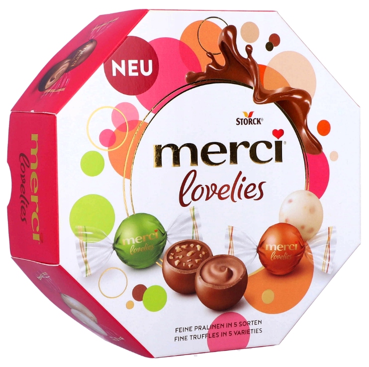 Merci Lovelies CLASSIC praliny 185g (4014400933055) • Cena, Opinie ...
