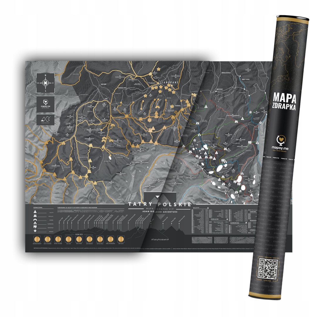 Mapa Zdrapka - Beskid - Niska cena na Allegro