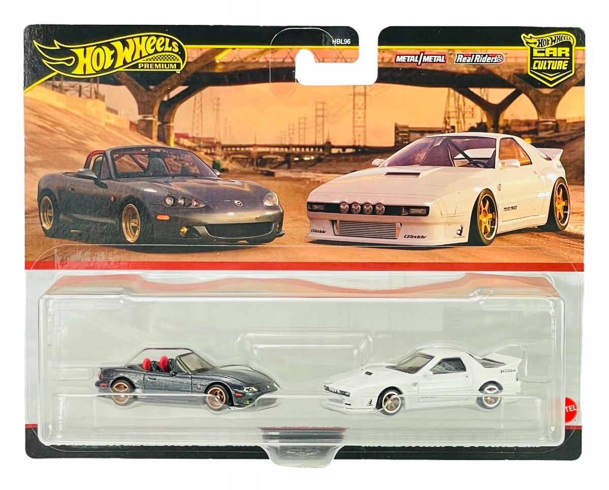 HOT WHEELS PREMIUM '04 MAZDA MAZDASPEED MIATA + MAZDA RX7 FC PANDEM ...