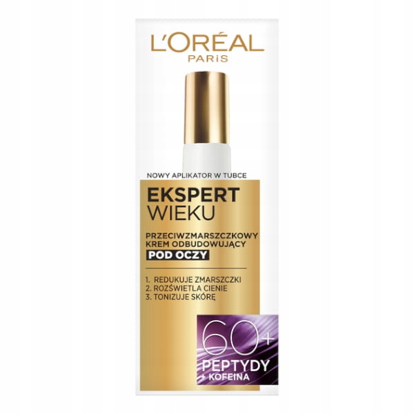 L'Oreal Paris Ekspert Wieku 60+ przeciwzmarszczkowy krem odbudowujący pod oczy 15ml ...