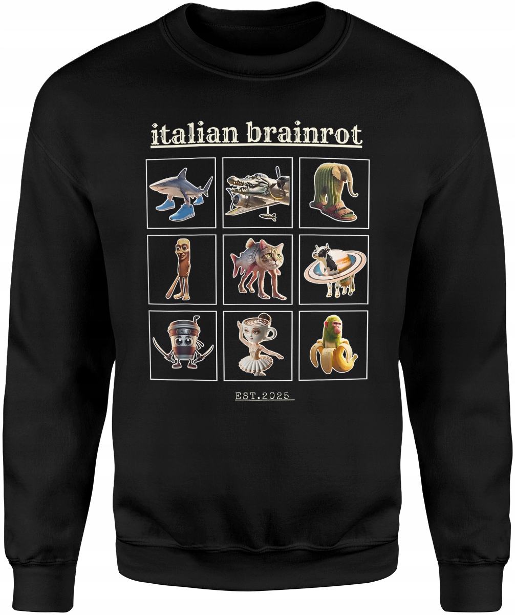 ITALIAN BRAINROT BLUZA TRALALERO TRALALA MEME TIK TOK BOMBARDIRO MĘSKA ...