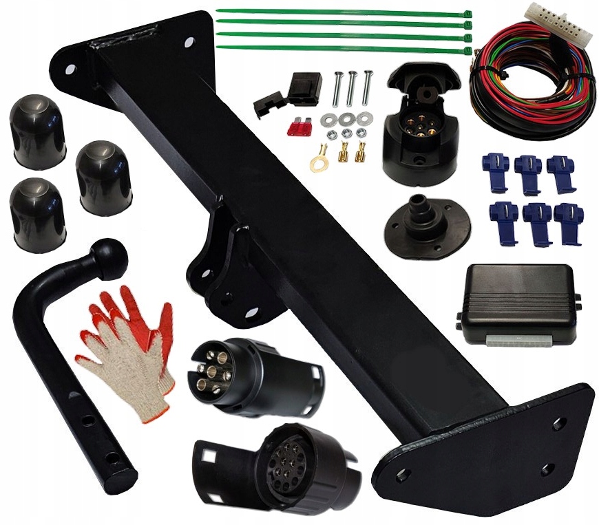 KOMPLETNY HAK HOLOWNICZY MODUŁ ADAPTER FORD TRANSIT CUSTOM 2012 23 ...