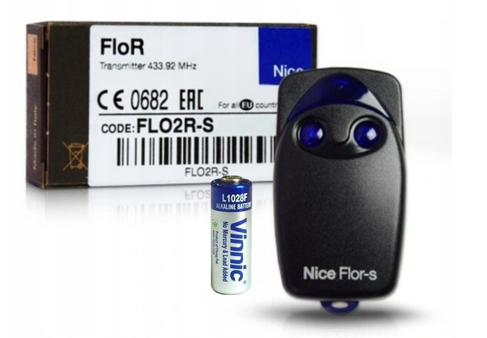 Pilot NICE FLO2R-S do Napędów Bram Wjazdowych 2-kanałowy 433,92MHz (5901225450043) • Cena ...