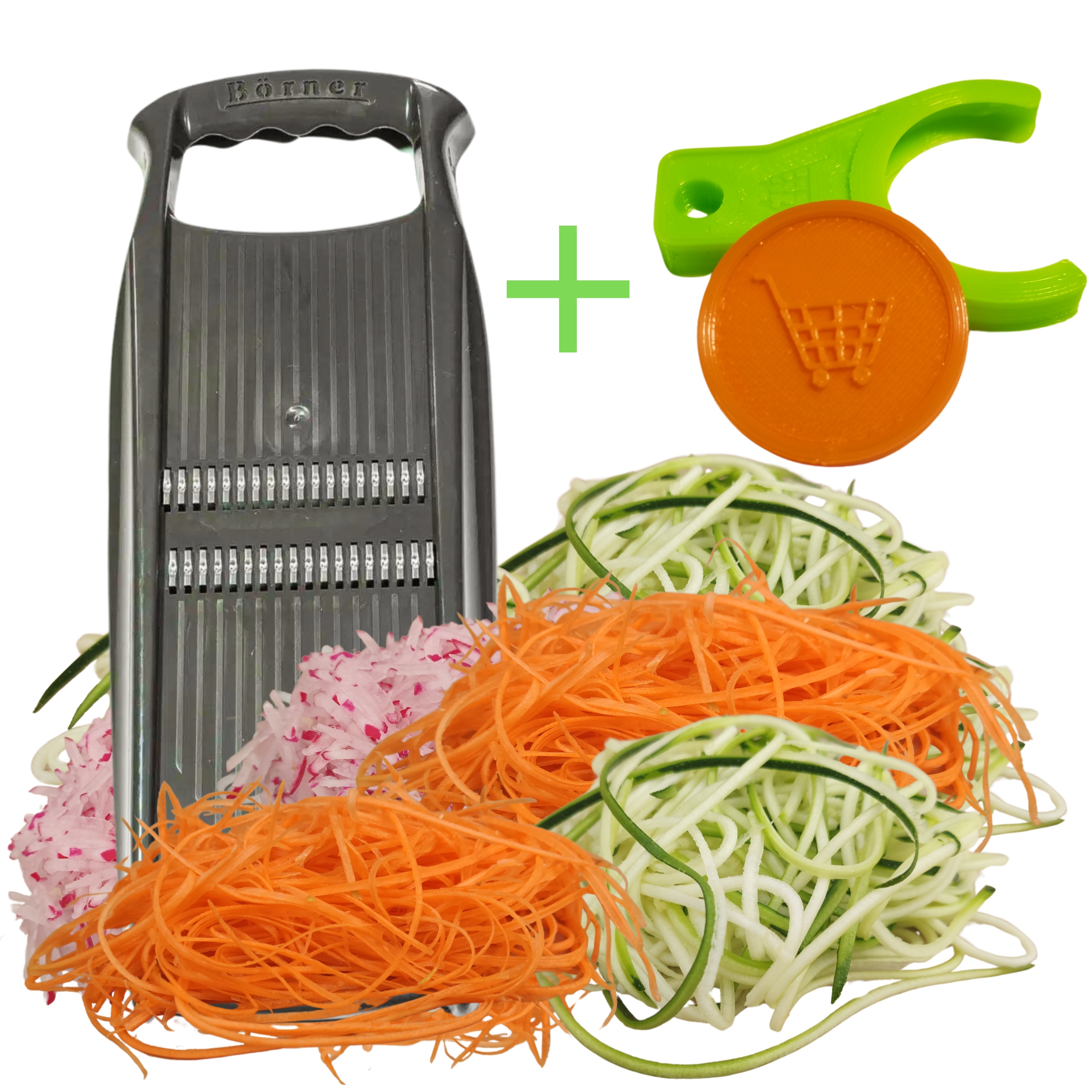 Tarka szatkownica roko julienne Borner do warzyw i owoców - szara ...