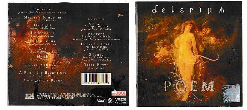 Płyta CD Delerium - Poem 2001 I Wydanie Koch Poland ...