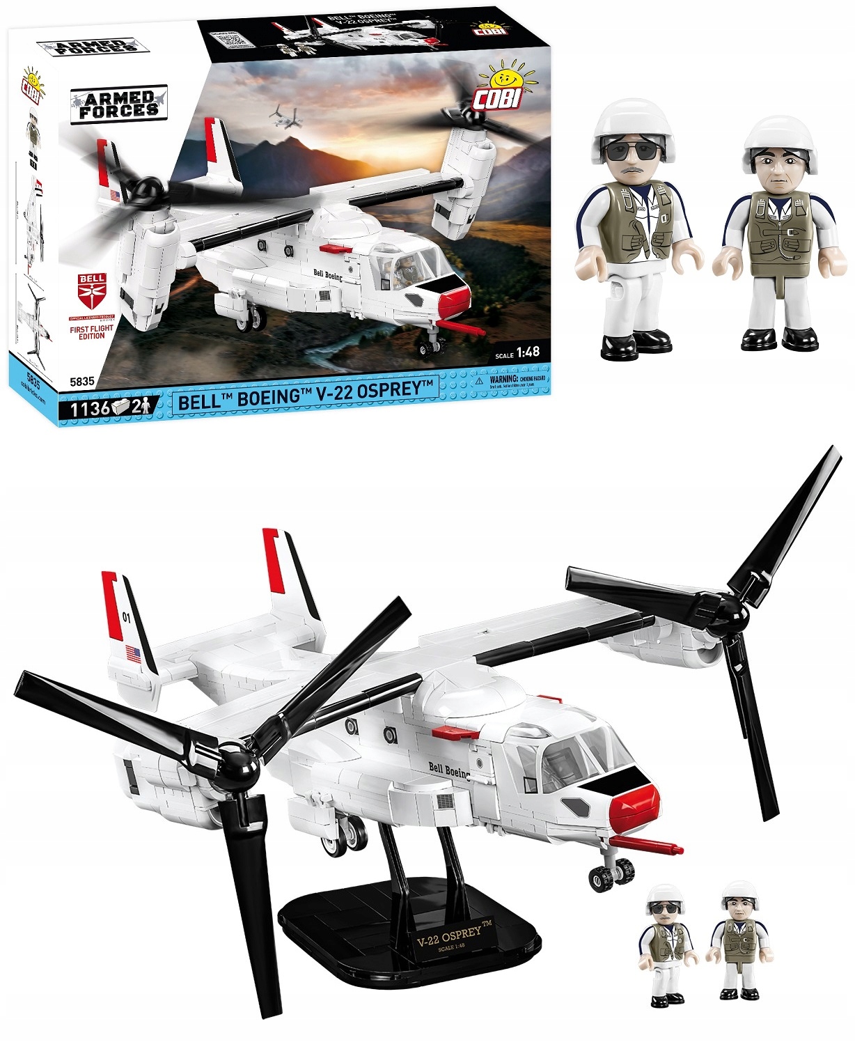 Cobi 5835 Bell-Boeing V-22 Osprey első repülése - Allegro