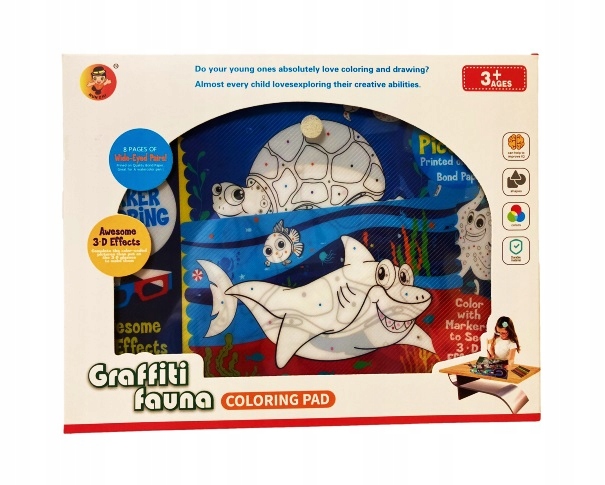 KSIĄŻECZKA DO KOLOROWANIA 3D MAZAKI KOLOROWANKA (12912504807) | Książka ...