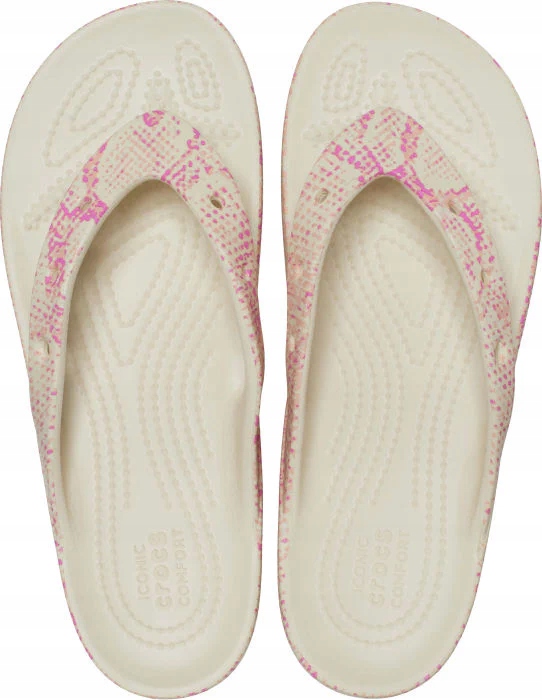 Crocs klapki japonki damskie CROCS CLASSIC PLATFORM SNAKE PRINT FLIP W 208243 rozmiar 39,5 ...