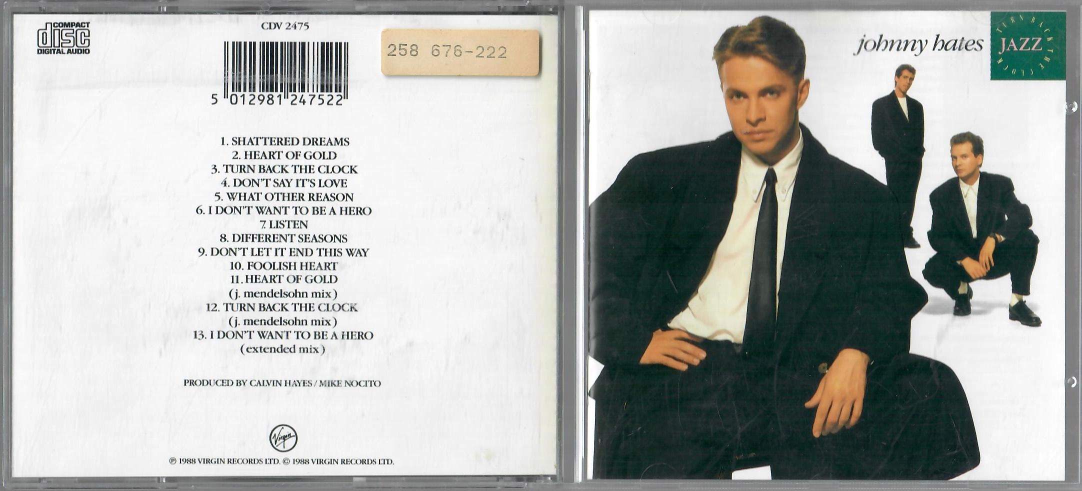 Turn Back the clock JOHNNY HATES JAZZ CD • Cena, Opinie - Allegro