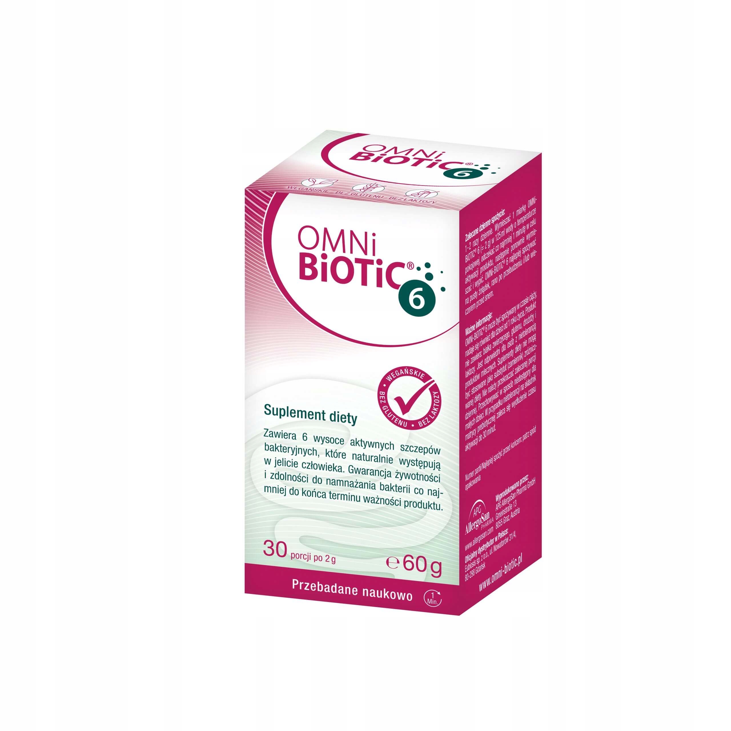 Suplement diety OMNi-BiOTiC 6 proszek 60 g (9120117914692) • Cena ...