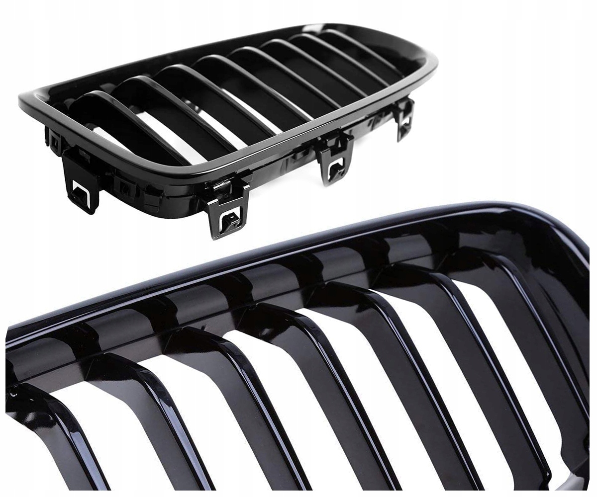 015GB NERKI W GRILL ATRAPY CZARNY POŁYSK dla BMW F30 F31 F35 2011-2017 ...
