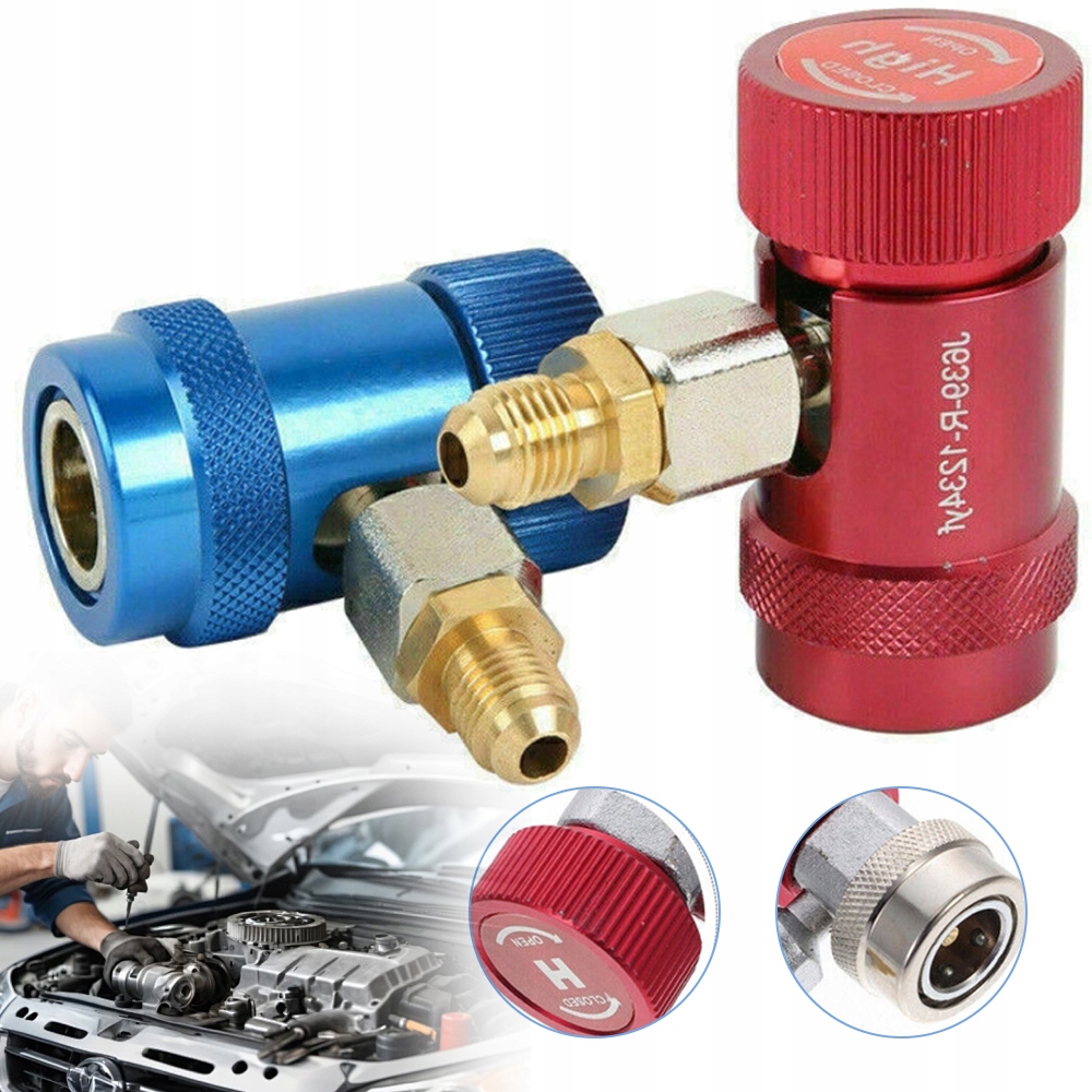 SZYBKOZŁĄCZA R1234YF, ADAPTER R1234YF, DO KLIMATYZATORÓW SAMOCHODOWYCH 6953416323642 za 65.96PLN ...