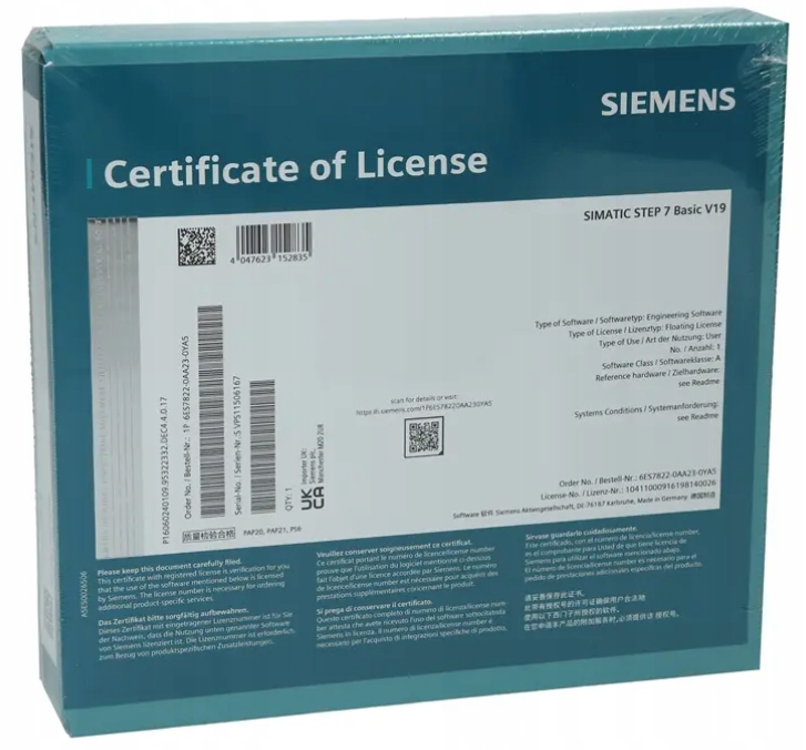 Oprogramowanie Siemens Simatic Step 7 6ES7822-0AA08-0YA5 (4047623084839 ...