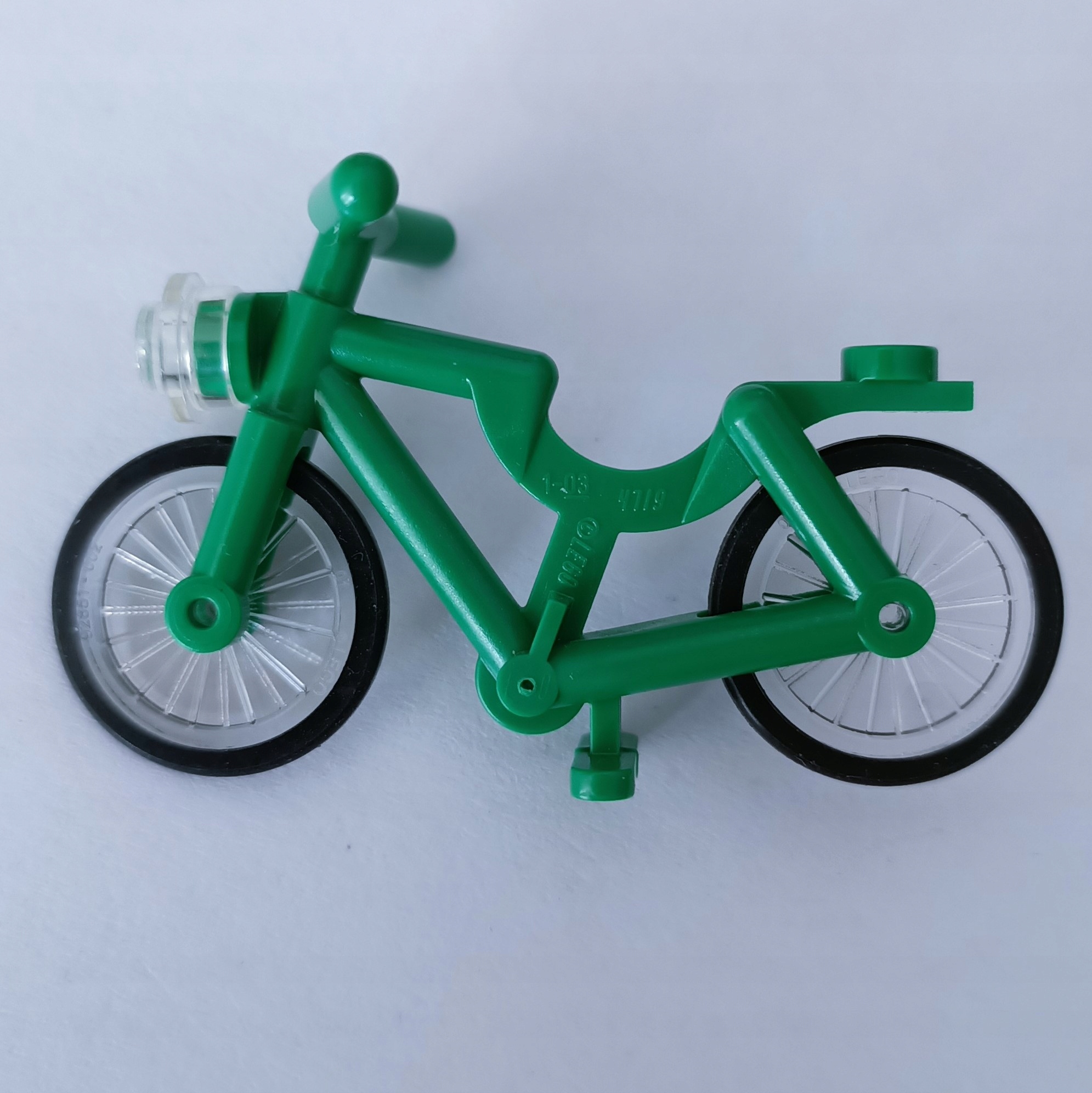 LEGO City Rower Bicycle Zielony 4719c02 + swiatło przednie. JAK NOWE ...