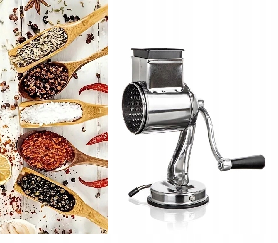 Ručný MLYNČEK na mletie orechov baklažánu Darčekové buchty s prísavkou ...