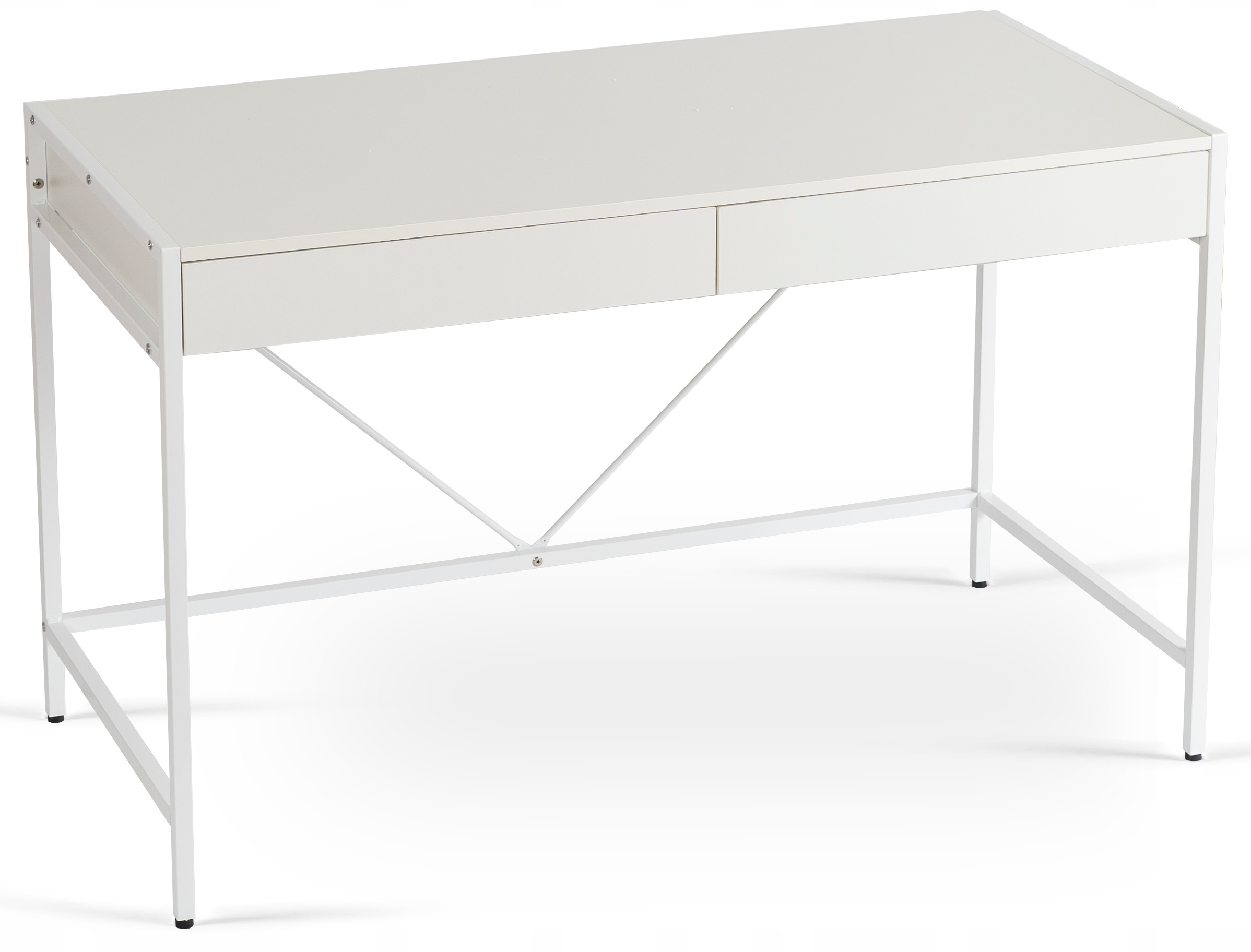 Biurko prostokątny MEBEL ELITE Ally 123 x 60 x 75 cm biały • Opinie ...
