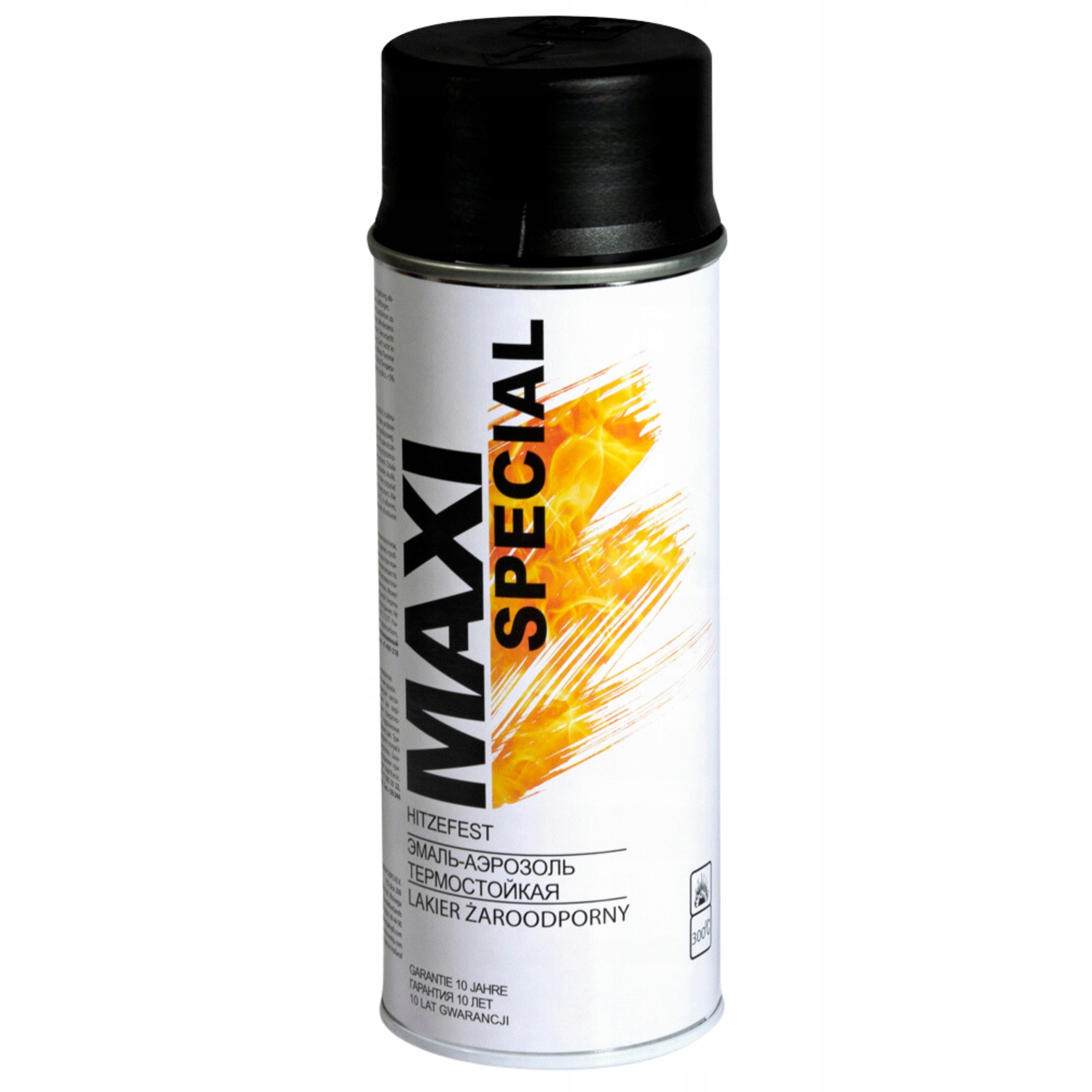 MAXI COLOR Lakier żaroodporny spray 400 ml czarny +800°C grill tłumik ...