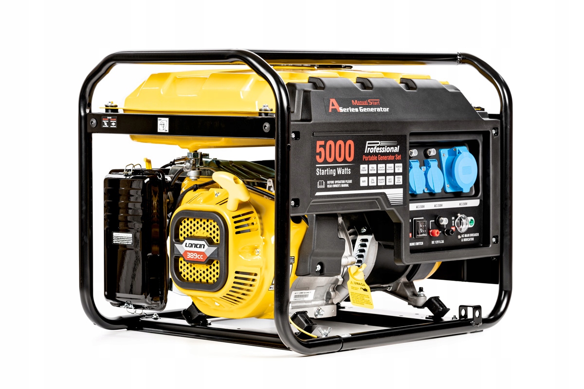 Agregat prądotwórczy przenośny jednofazowy Loncin 5000 W benzyna • Cena, Opinie 17423121837 ...