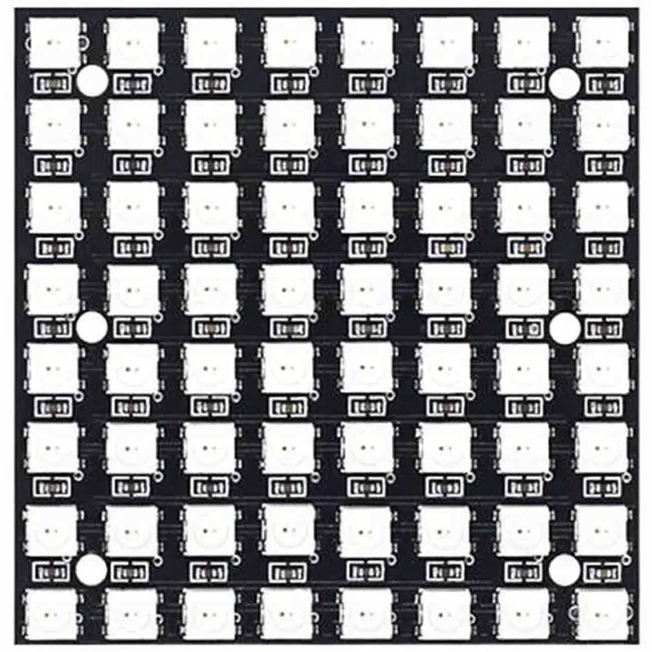 Matice 64 LED RGB WS2812B 5050 8x8 NeoPixel 5V za 77.00CZK - Allegro