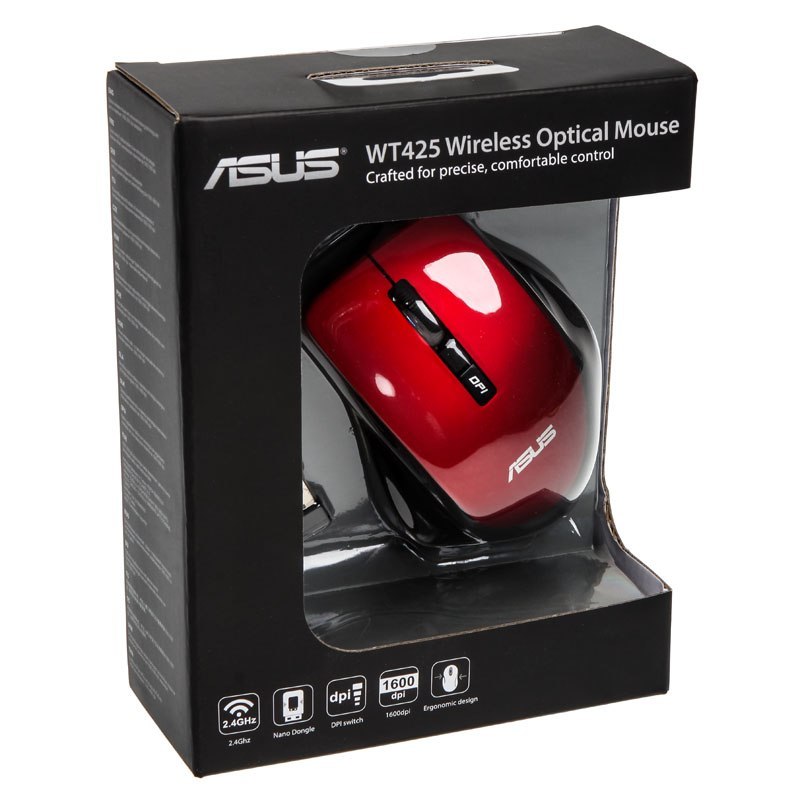 Mysz ASUS WT425 1600DPI Bezprzewodowa RED - Sklep, Opinie, Cena w ...