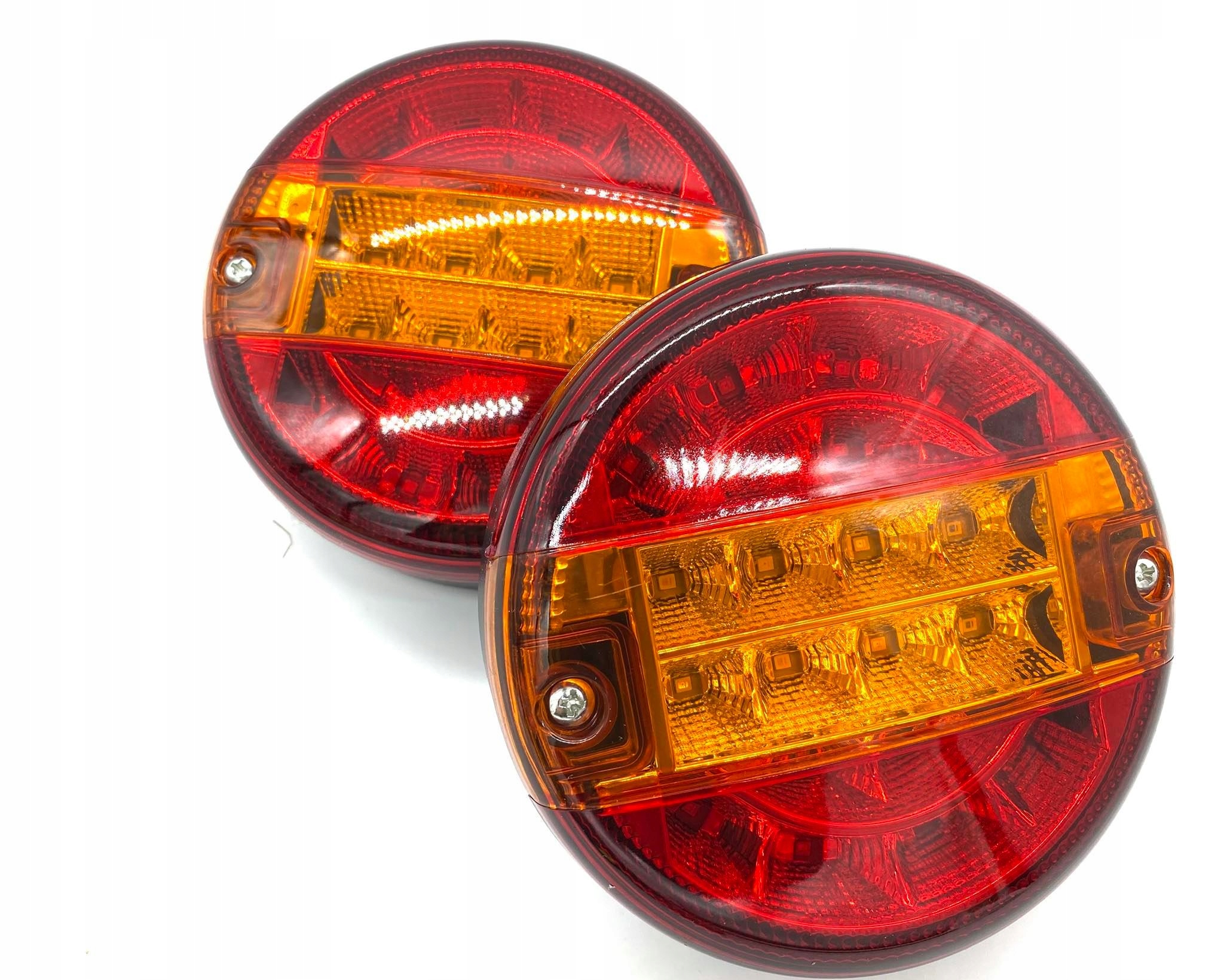 LAMPA TYLNA LED OKRĄGŁA 12-24V 14CM ZESPOLONA 2SZT za 110 zł z ...