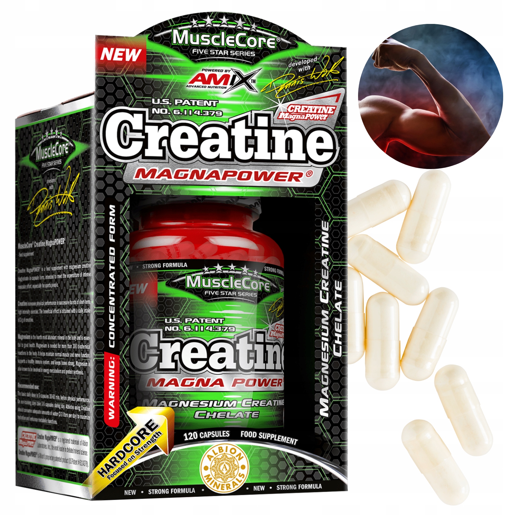 Kreatyna kapsułki bezsmakowy Amix 198 g - 8594159537491 - 13746221091 ...