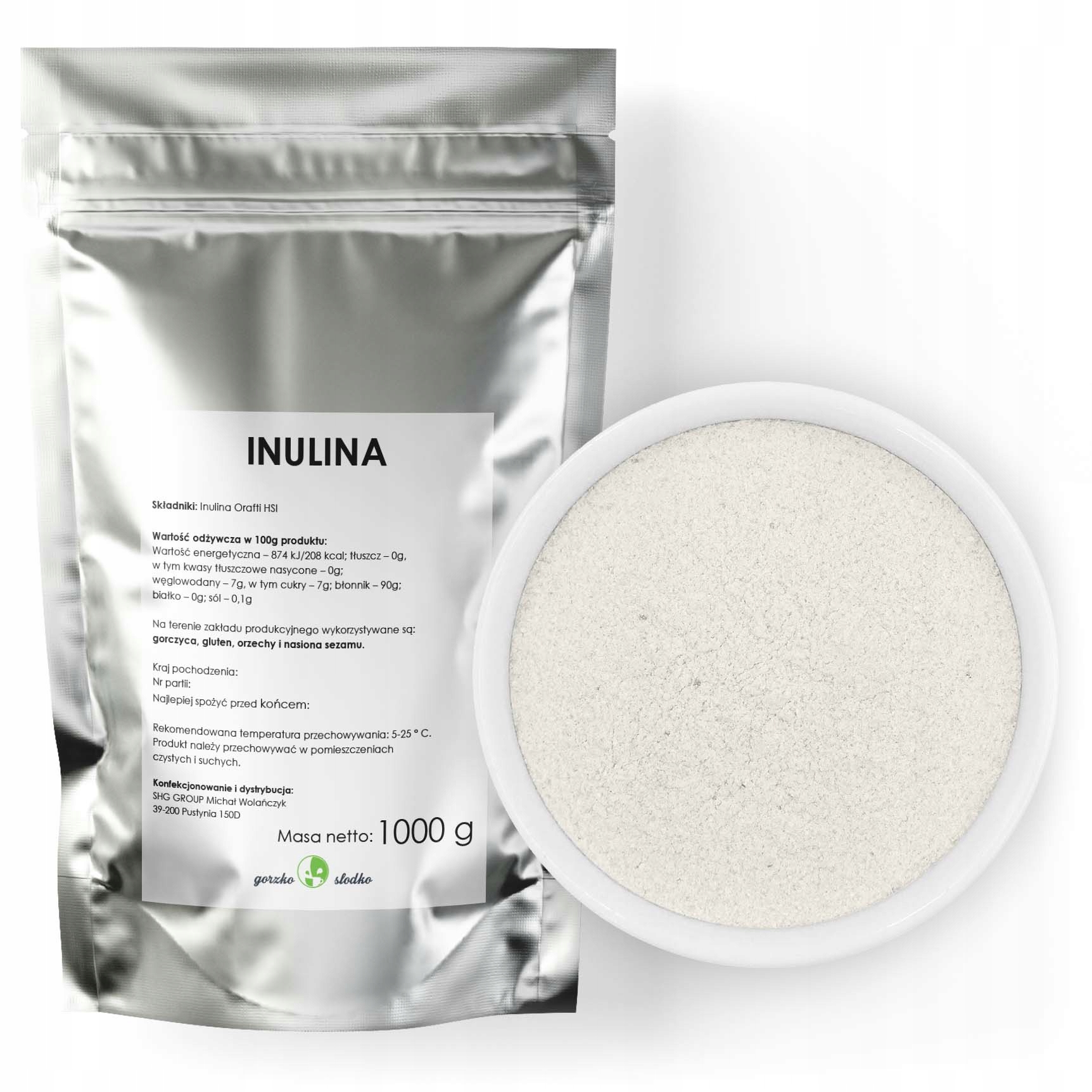 INULINA naturalny probiotyk inulina proszek 1kg 12218663691 - Allegro.pl