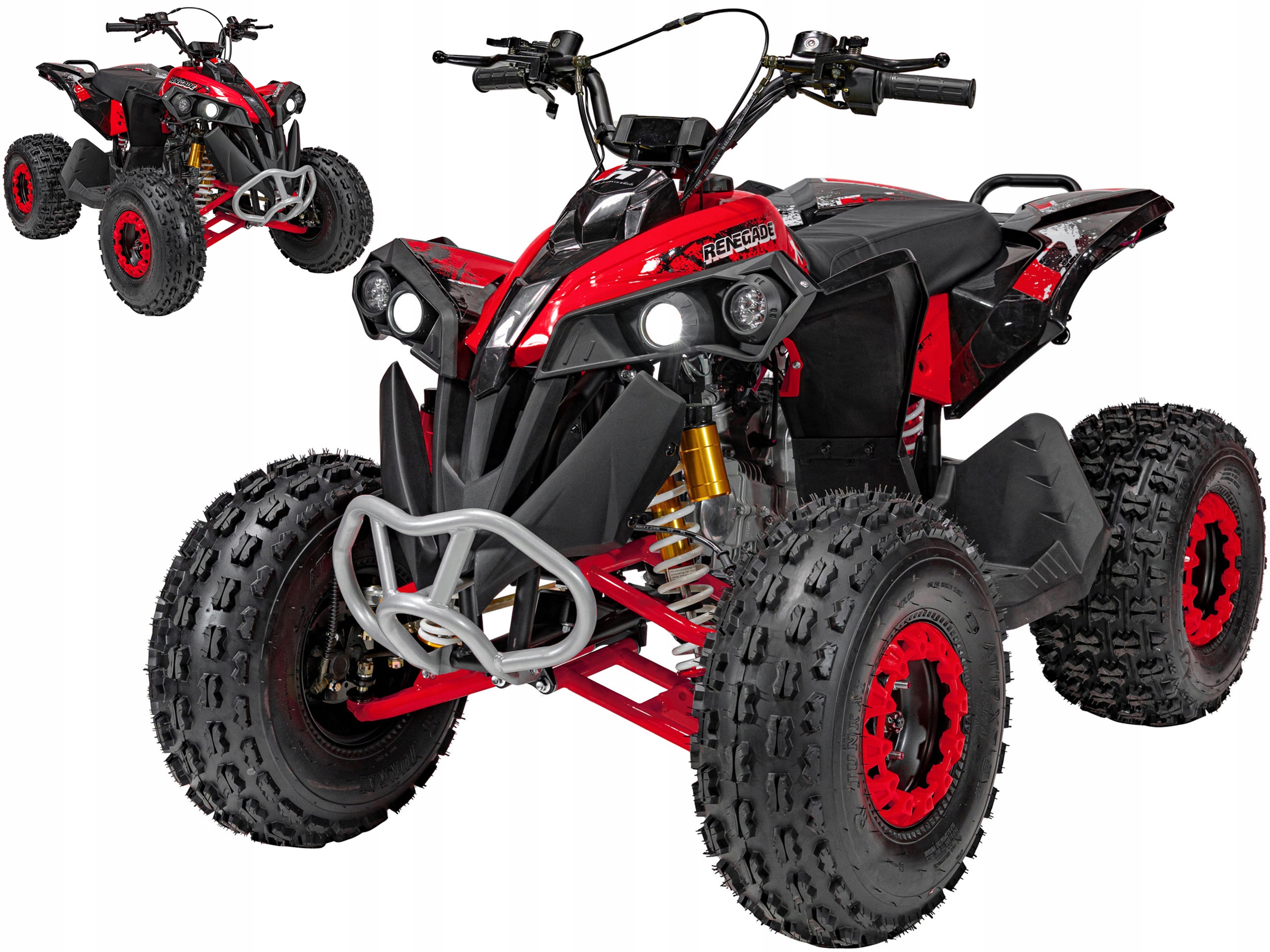 mini QUAD SPALINOWY dla dzieci RENEGADE 125CC duży pojazd na paliwo ...