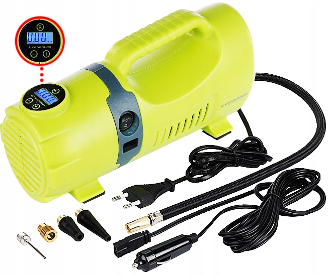 Kompresor do auta 12v - 230v LCD - Allegro