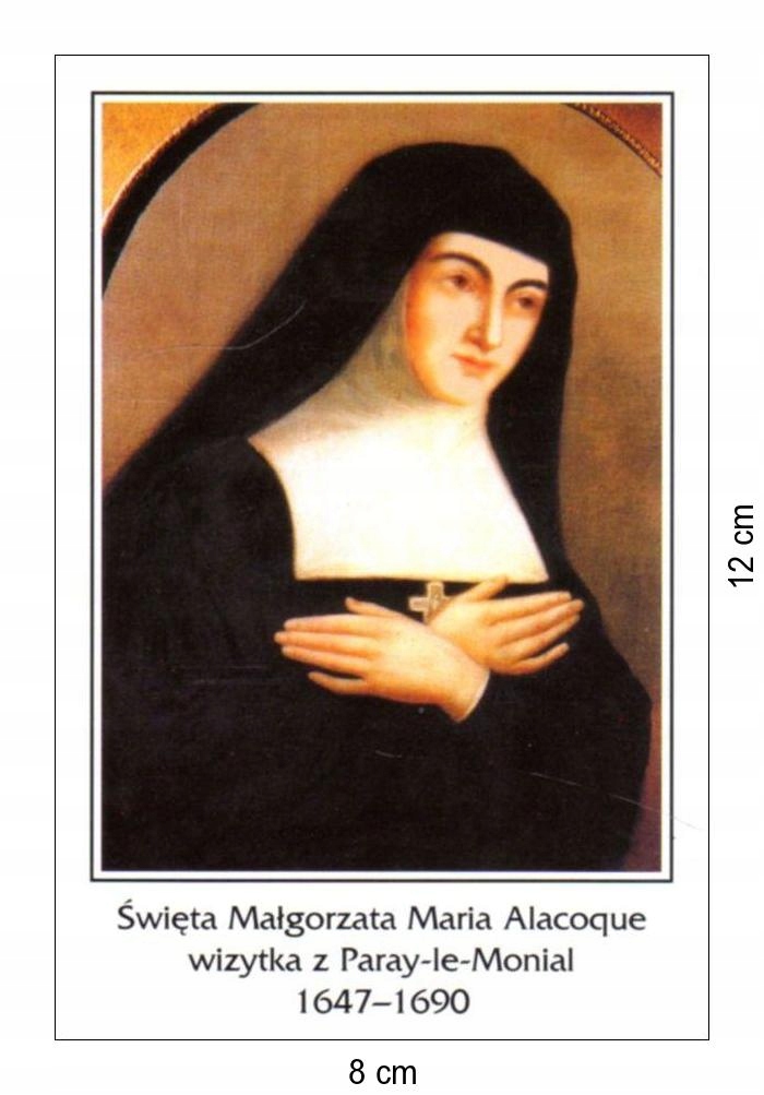 Obrazek św. Małgorzata Maria Alacoque... • Cena, Opinie • Obrazki i ...