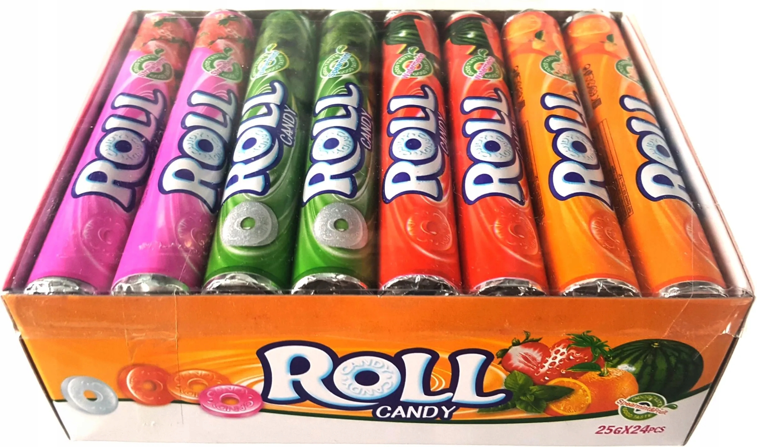 CUKIERKI PUDROWE ROLL TABLET CANDY 24 SZT X 24 G (6950025022119) • Cena ...