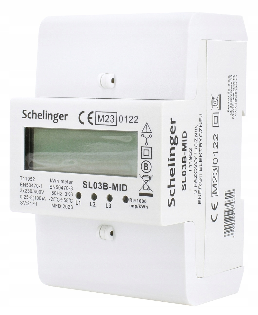 SCHELINGER LICZNIK ENERGII 3 FAZOWY MID 100A A31-SL03B-MID (5900280974624) • Cena, Opinie ...